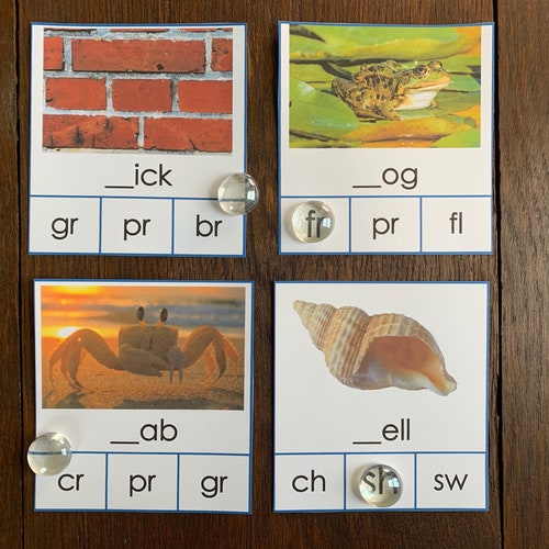 Printable Montessori Blue Series Sentence Strips - Etsy