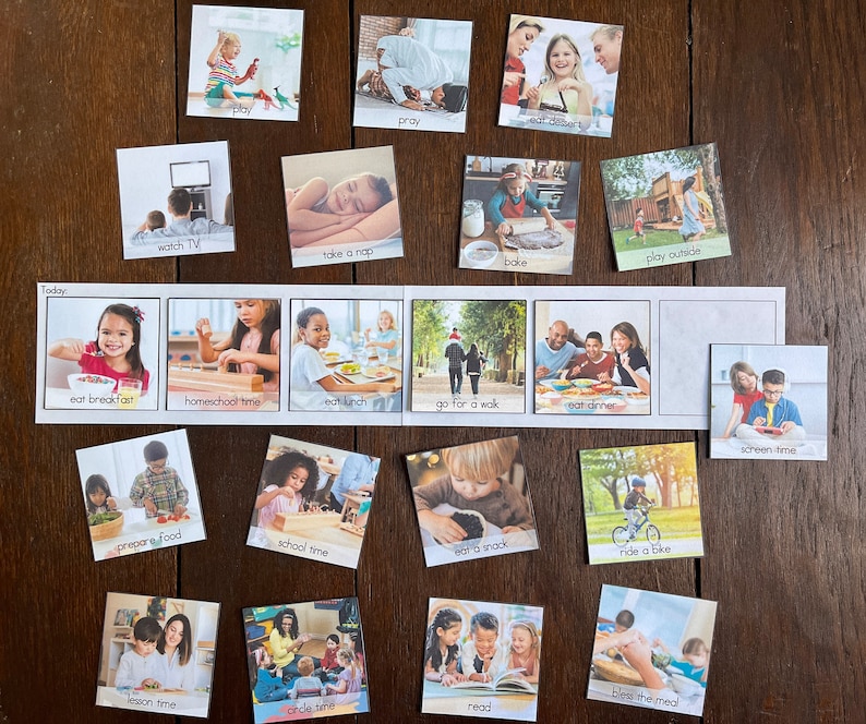 Montessori-inspired Rhythms & Routines Pack -- Visual Schedule - Etsy
