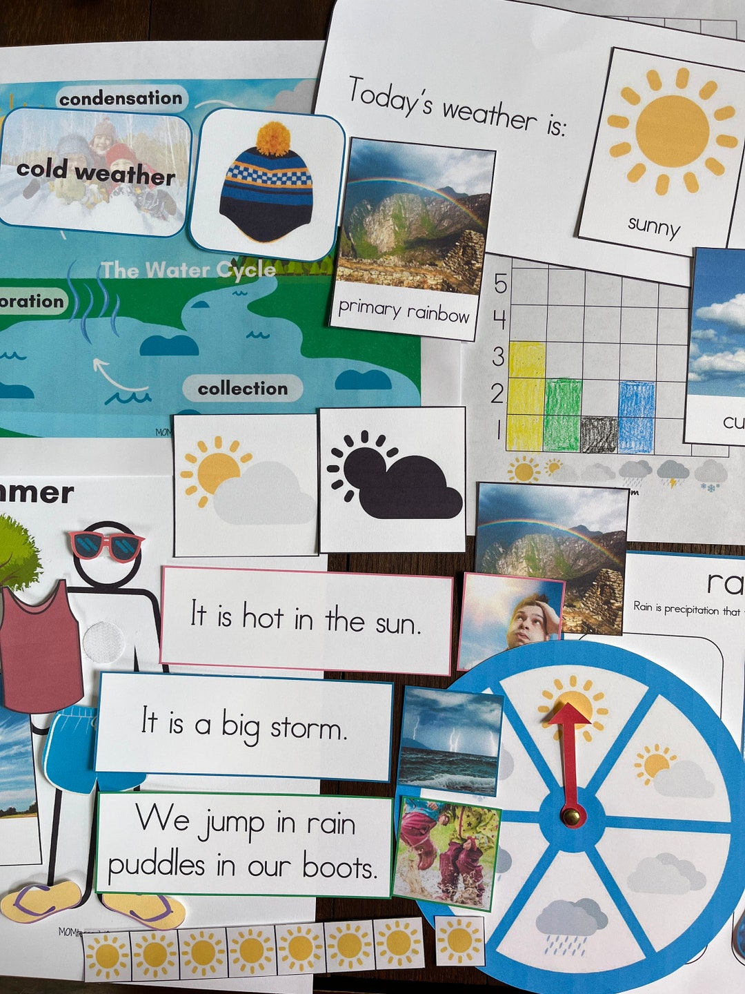 Montessori-inspired Weather Bundle - Etsy