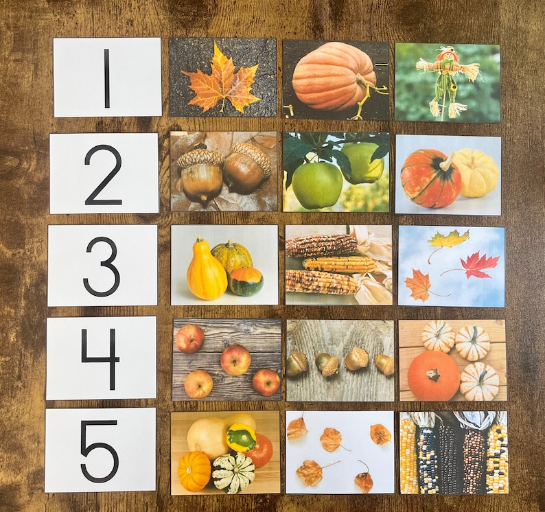 Montessori-inspired Fall Math Bundle - Etsy