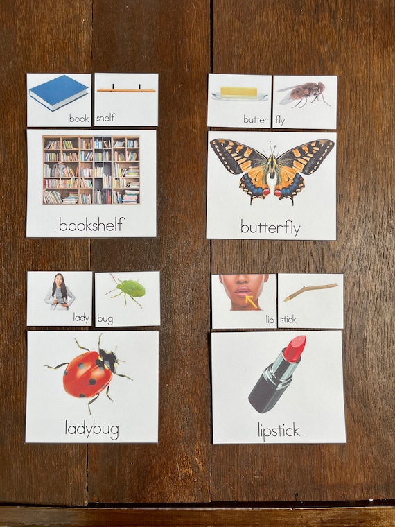 Tarjetas Con Imágenes De Palabras Compuestas