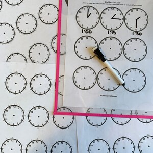 Montessori-inspired Clock Mini Bundle - Etsy