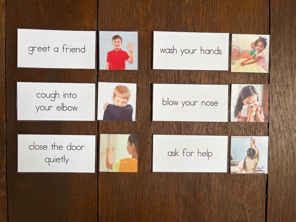 Montessori Grace & Courtesy Mini Bundle - Etsy