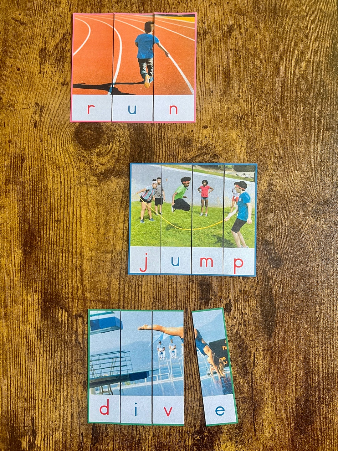 Montessori-inspired Sports Word Building Puzzles - Etsy