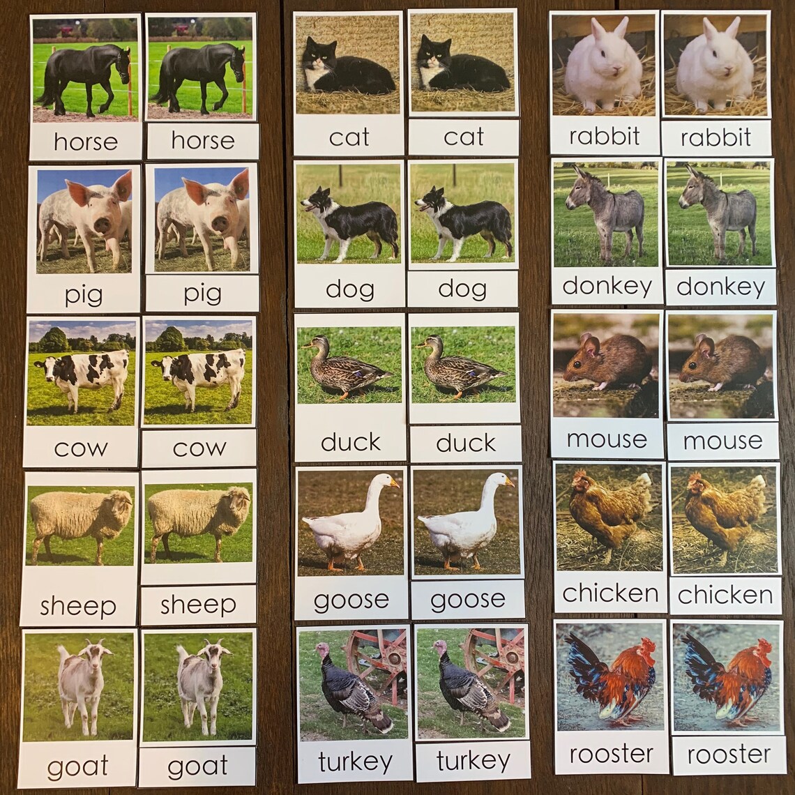 Montessori Farm Printable Pack - Etsy