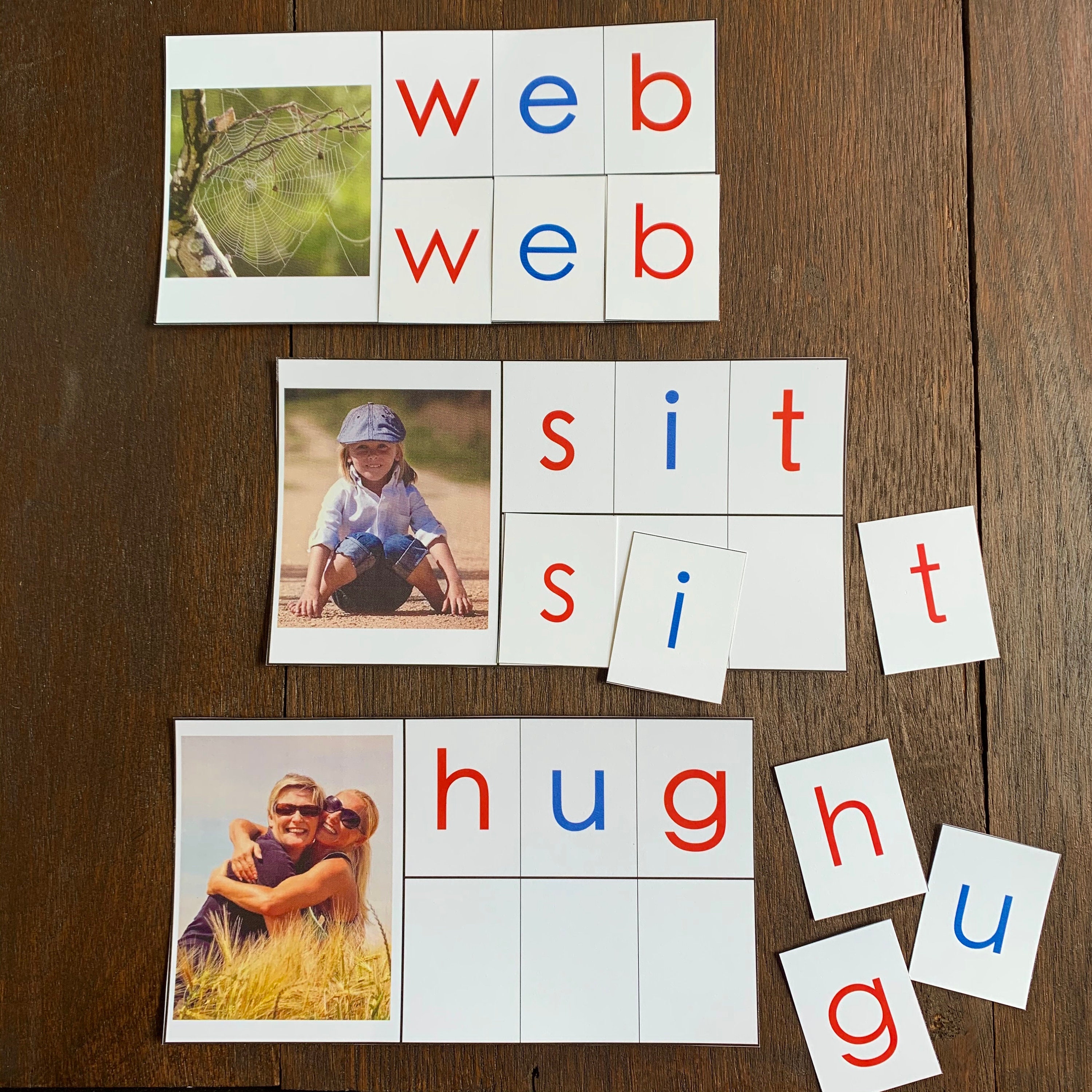 Printable Montessori Pink Series CVC Writing Templates | Etsy