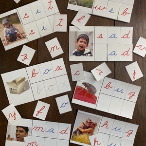 Printable Montessori Pink Series CVC Writing Templates in Print and ...