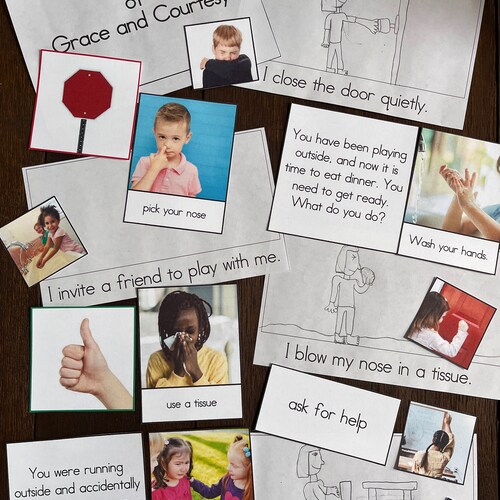 Montessori Grace & Courtesy Mini Bundle - Etsy