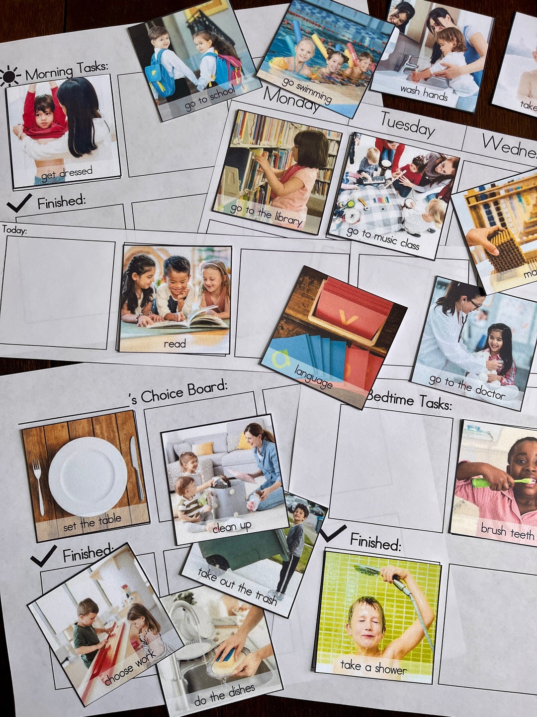 Montessori-inspired Rhythms & Routines Pack -- Visual Schedule - Etsy