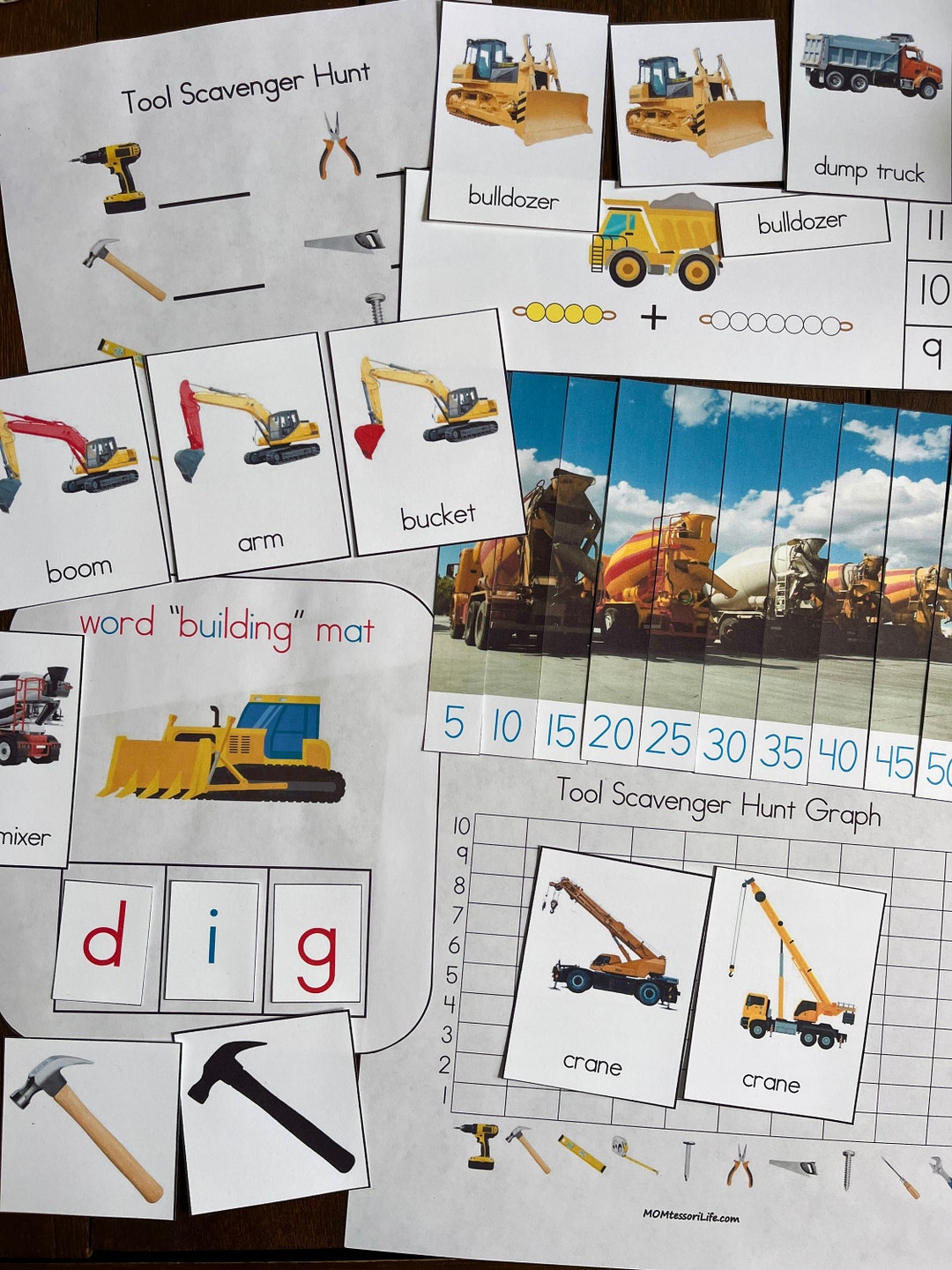 Montessori-inspired Construction Bundle - Etsy