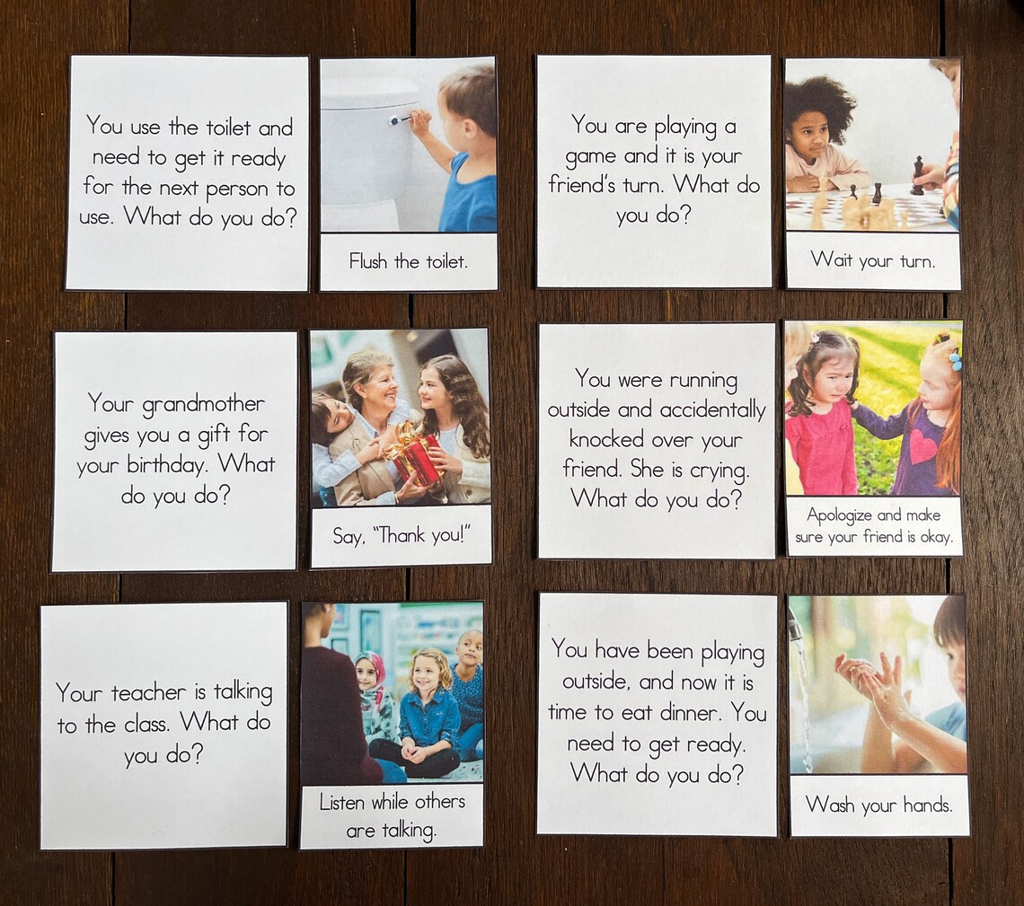 Montessori Grace & Courtesy Mini Bundle - Etsy