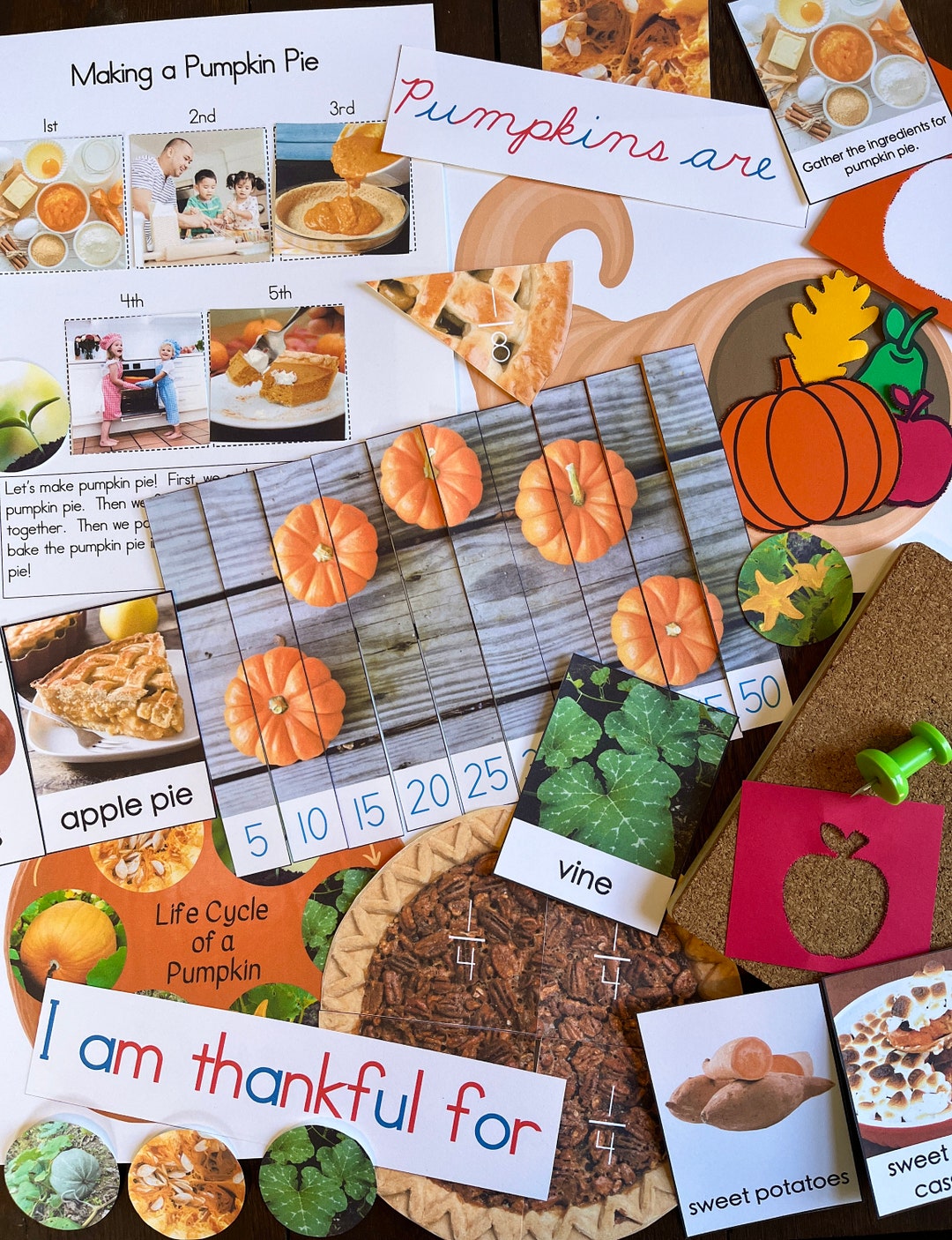 Montessori-inspired Thanksgiving/harvest Bundle - Etsy