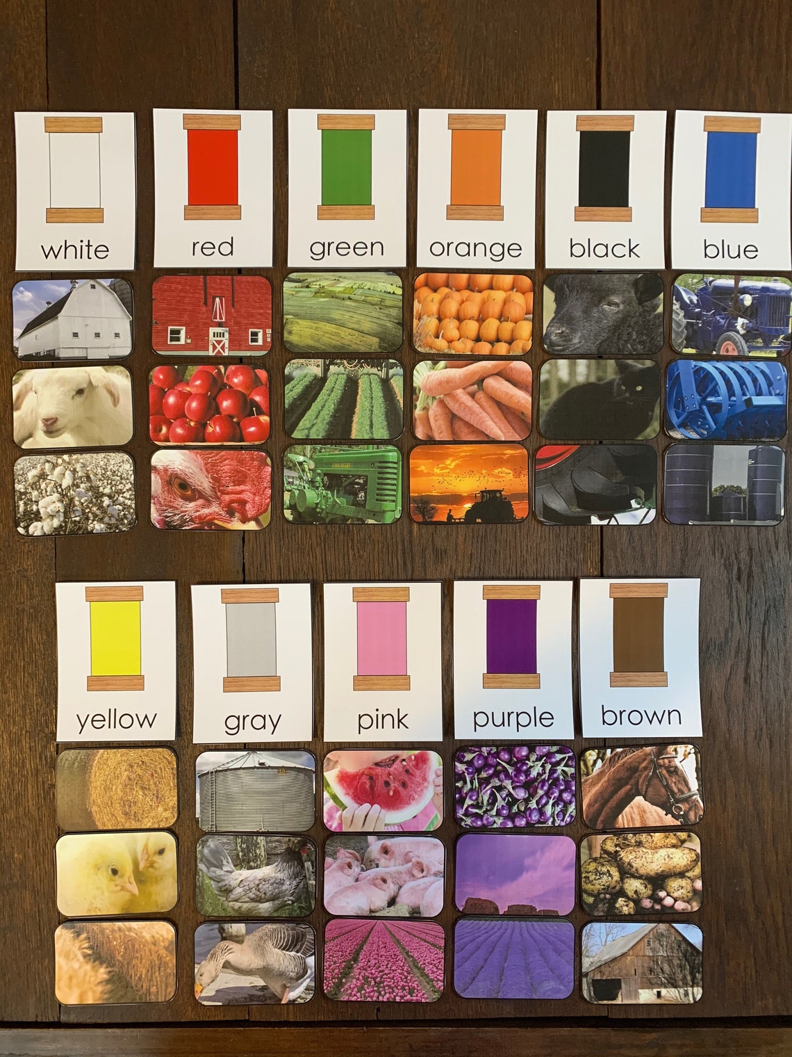 Montessori Farm Printable Pack - Etsy