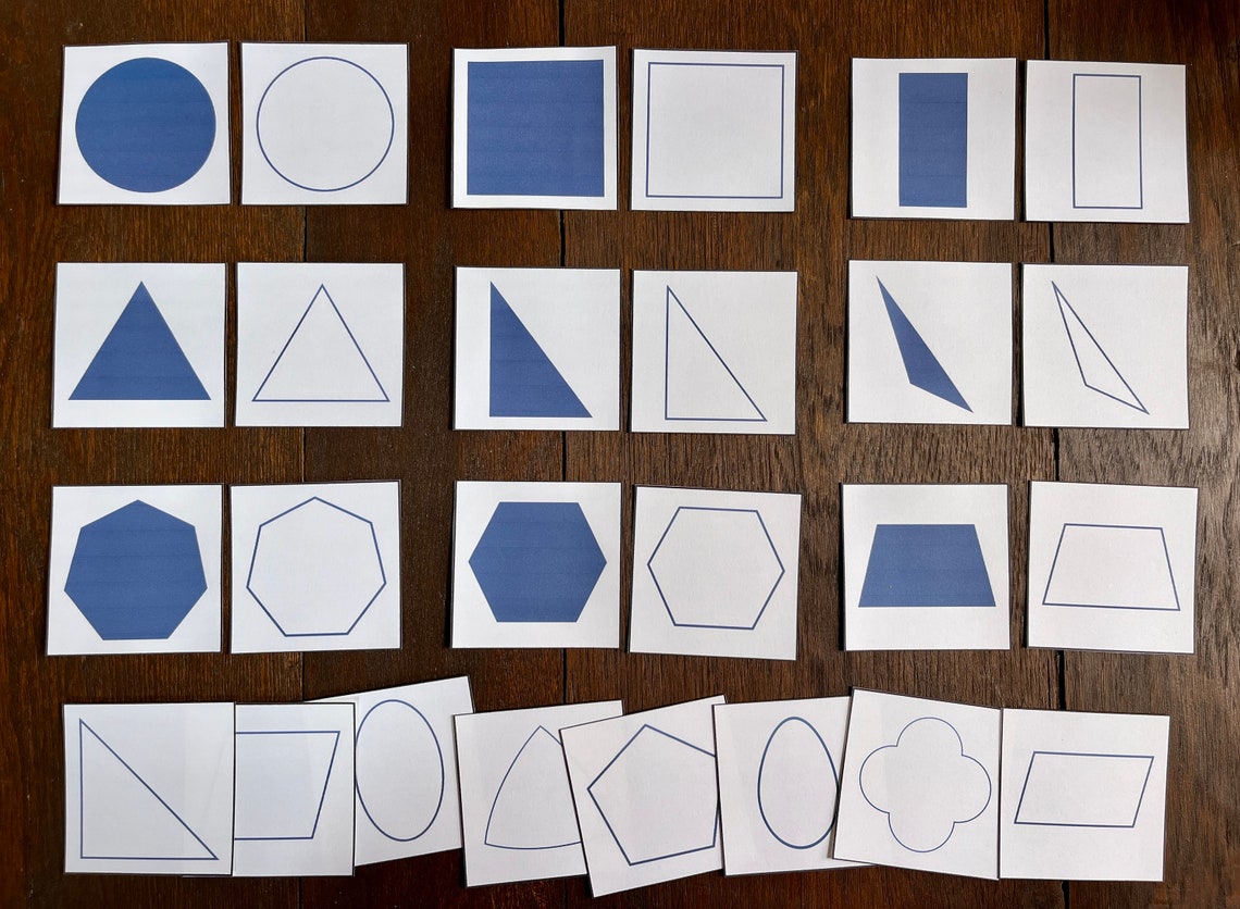 Montessori Geometric Cabinet Extensions Bundle - Etsy