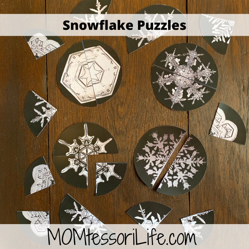 Wilson Bentley's Snowflakes Pack Montessori-inspired Printables - Etsy