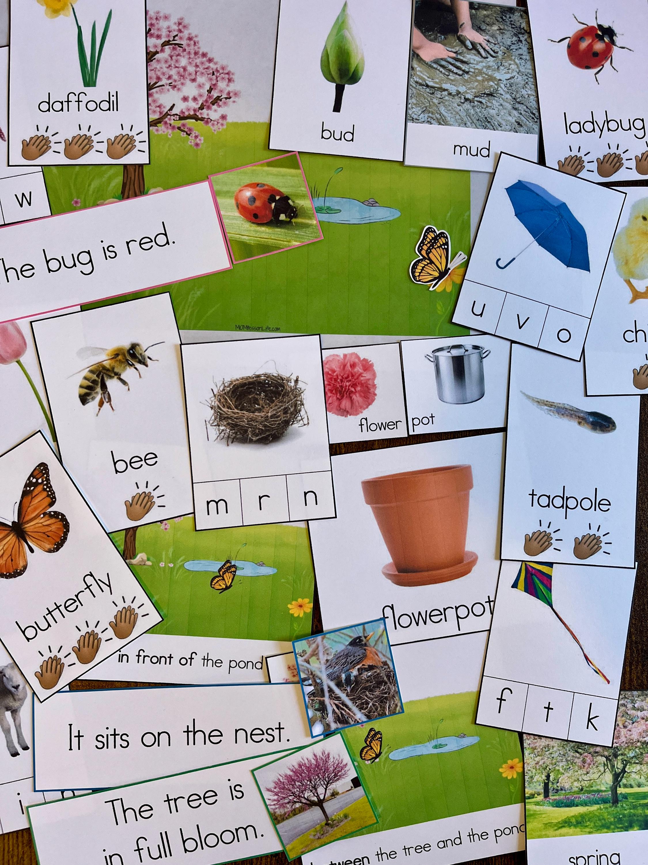 Montessori-inspired Spring Language Bundle - Etsy
