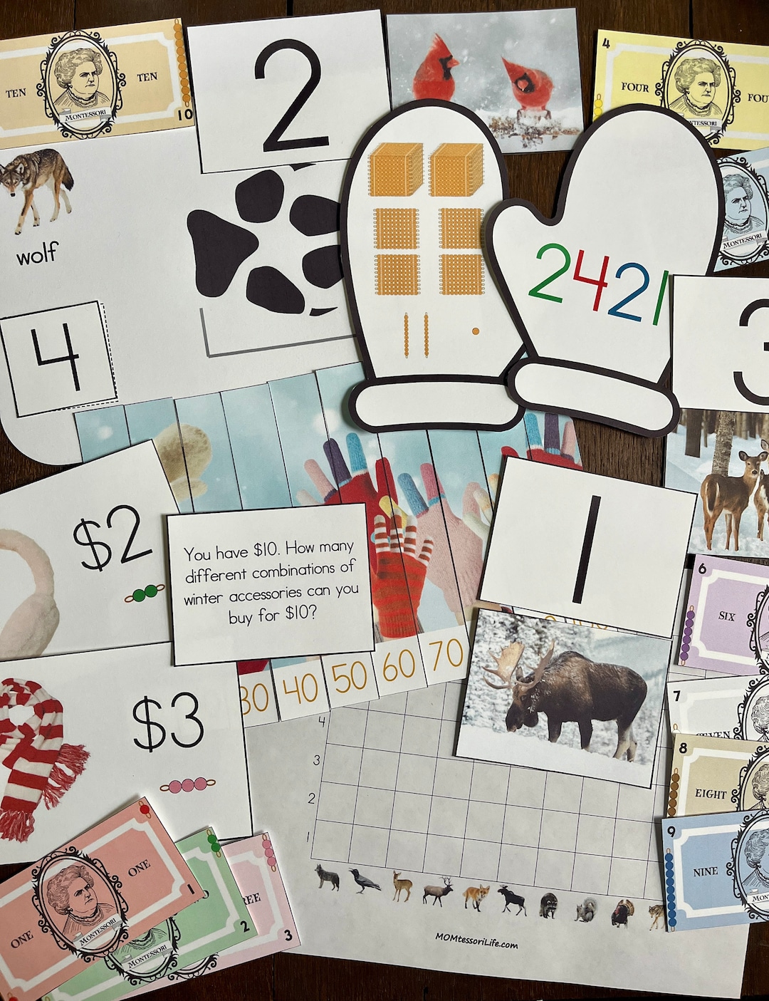 Montessori-inspired Winter Math Bundle - Etsy