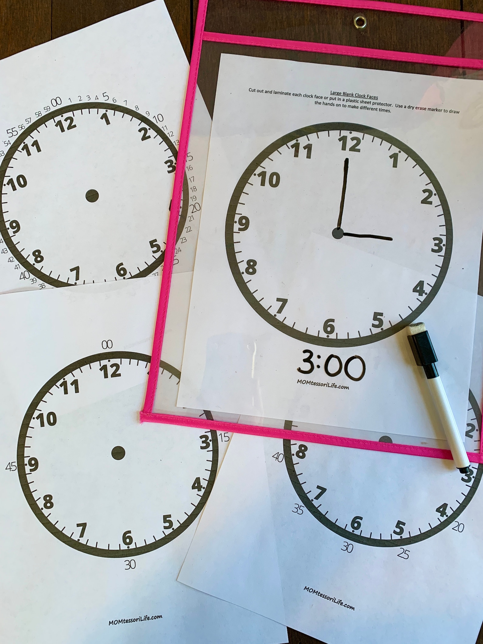 Montessori-inspired Clock Mini Bundle - Etsy