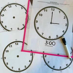 Montessori-inspired Clock Mini Bundle - Etsy