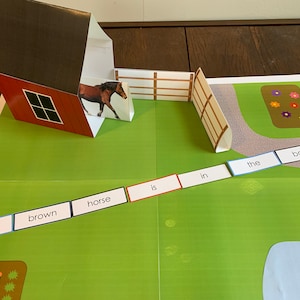 Printable Montessori Grammar Farm With Labels in Print - Etsy