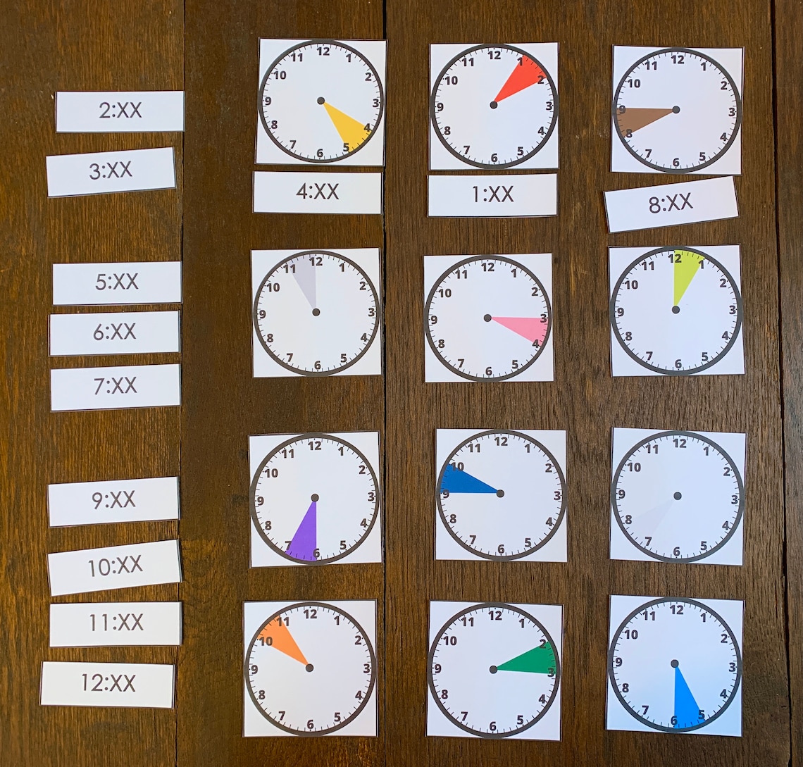 Montessori-inspired Clock Mini Bundle - Etsy