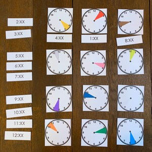 Montessori-inspired Clock Mini Bundle - Etsy