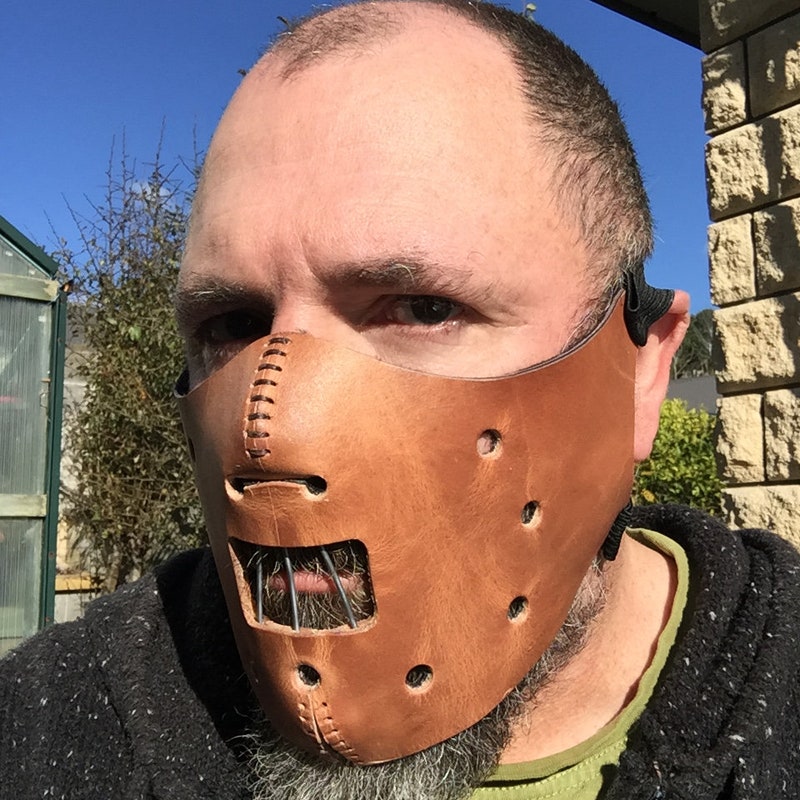Leather Mask - Etsy