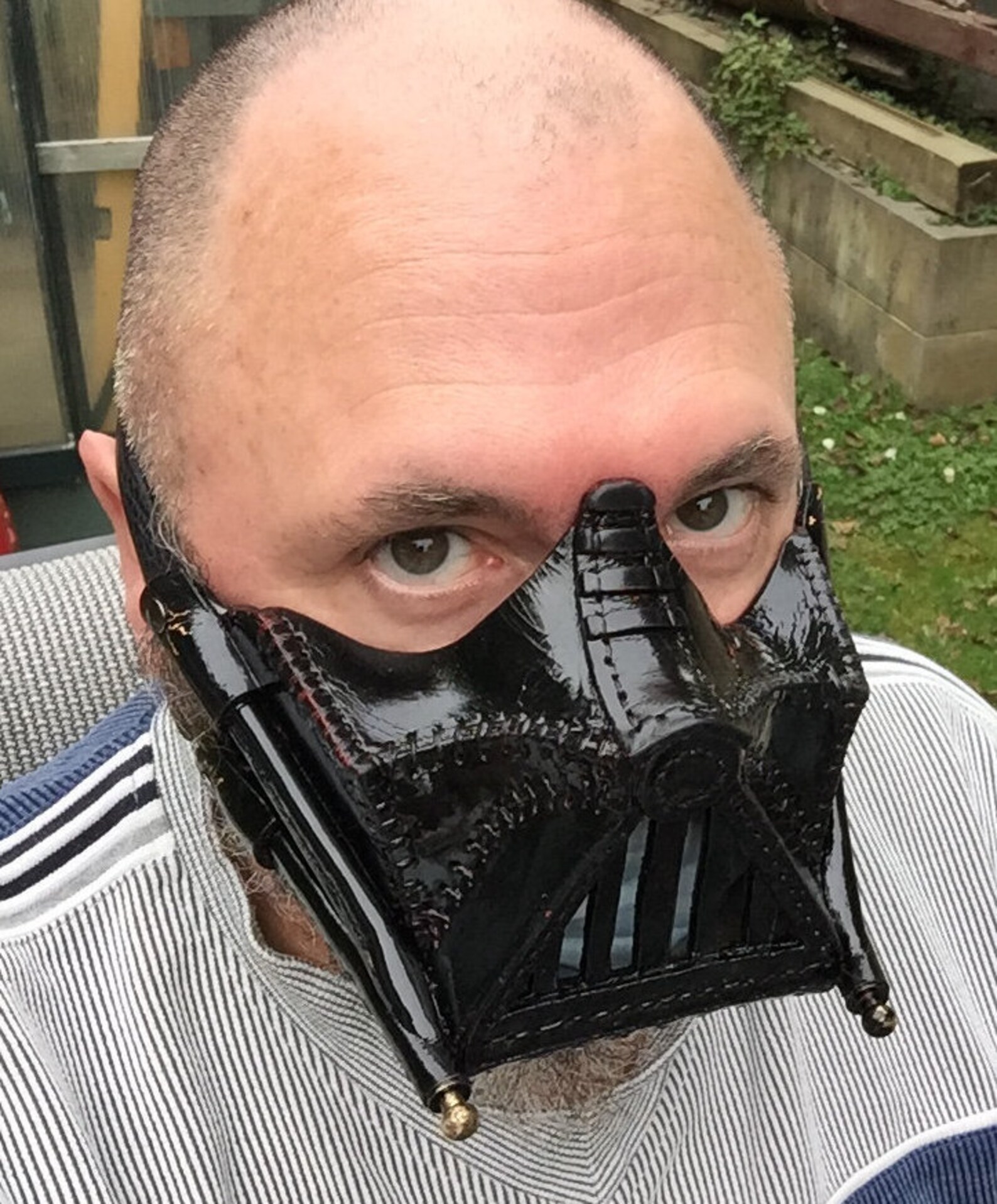 Vader Leather Half Mask - Etsy