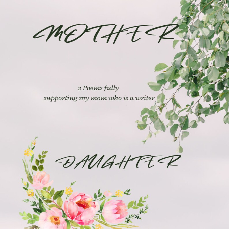 Mother Daughter Poem Collection (2) Mother's Day Gift or Mom ...