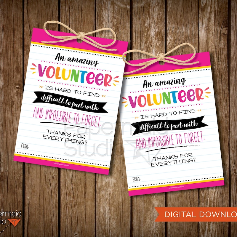 Volunteers Thank You - Etsy