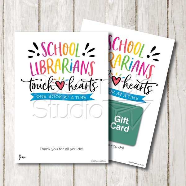 Librarian Card - Etsy
