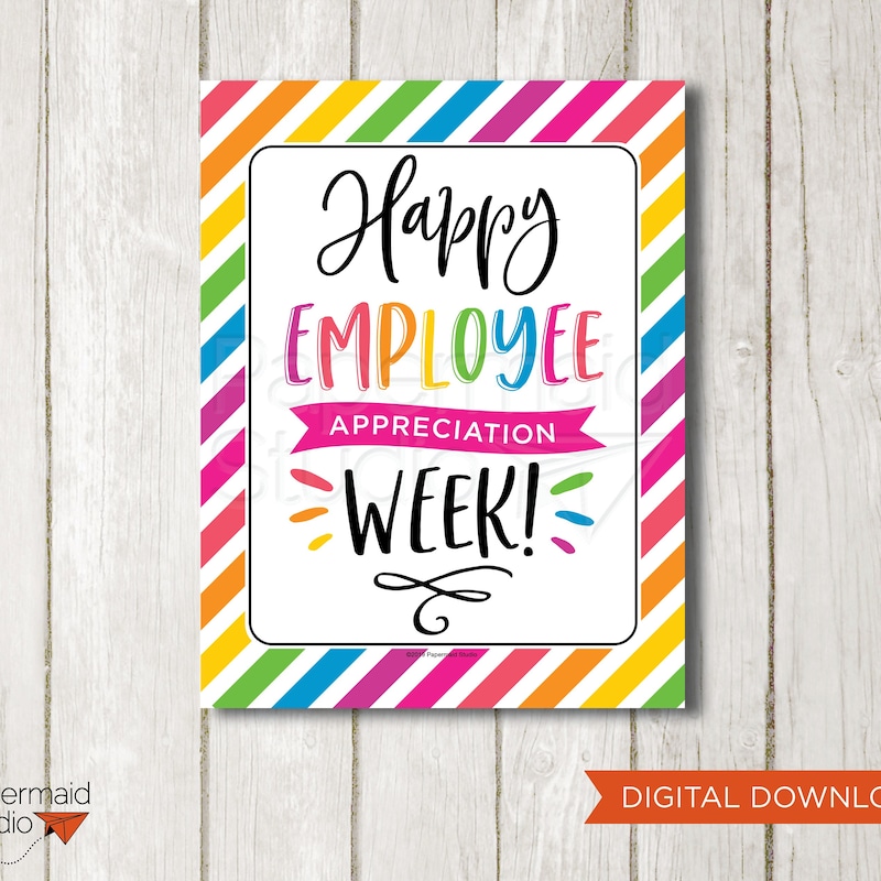 Employee Appreciation Posters - Etsy