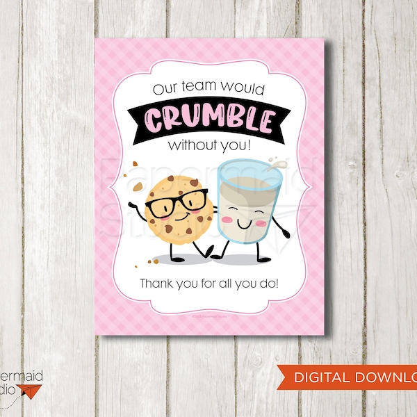 Crumbl Sign Employee Appreciation - Etsy