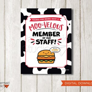 Employee Appreciation Gift - Teacher Appreciation Chicken Printable ...