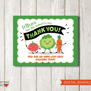 Employee Appreciation Printable - Salad Bar Sign - Teacher Appreciation ...