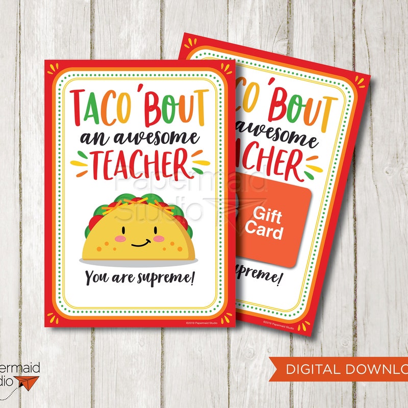 Taco Card - Etsy
