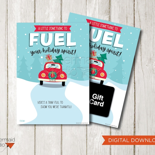 Printable Thank You Gas Card - Etsy