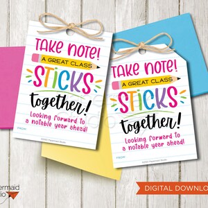 First Day of School Teacher Gift Tag Printable Welcome Back - Etsy