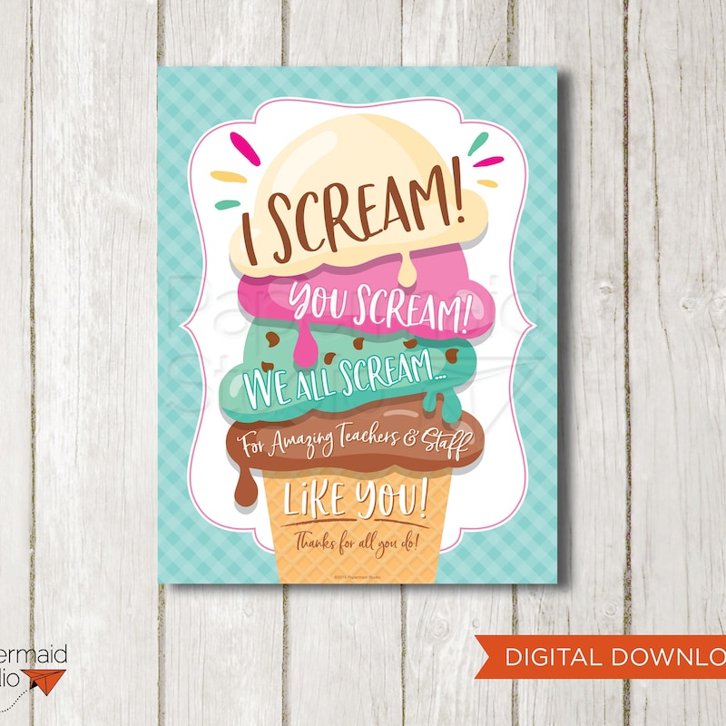 Ice Cream Poster - Etsy
