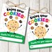 Cookie Thank You Tags Printable - Cookie Booth Thank You Note - Cookie ...