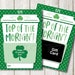 St. Patrick's Day Coffee Gift Card Holder PRINTABLE - Shamrock Coffee ...