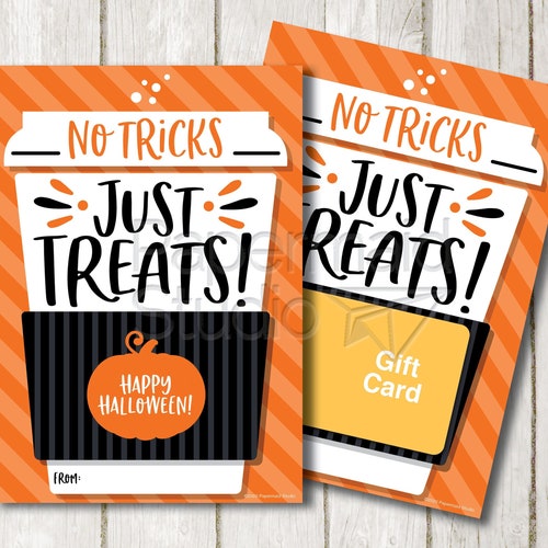 Halloween Gift Card Holder for Coffee Teacher Halloween Gift - Etsy