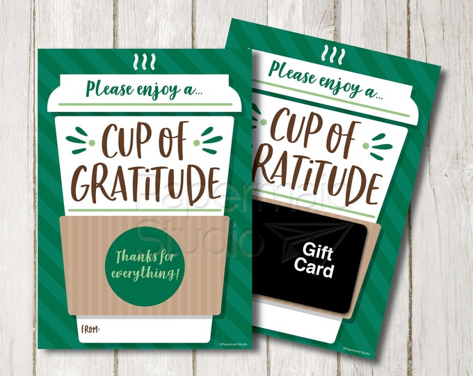 Coffee Teacher Appreciation Cards, Printable Thank You Card, Thank You ...