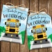 Bus Driver Gift Tag Printable - Bus Driver Thank You Card - Bus Driver ...