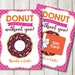 Donut Gift Card Holder Printable - Thanks a Latte Card - Coffee Gift ...