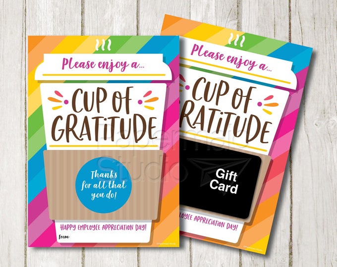 Coffee Teacher Appreciation Cards, Printable Thank You Card, Thank You ...