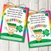St Patricks Day Teacher Gift - Printable St Patricks Coffee Gift Tag ...