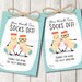 Employee Appreciation Gift - Socks Tag Printable - Staff Thank You Card ...