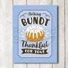 Bundt Cake Tag Thank You Printable - Employee Appreciation Gift - Staff ...