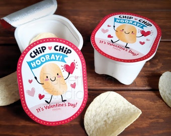Valentine Chip Labels - Printable Valentines for Snack Size Chips ...